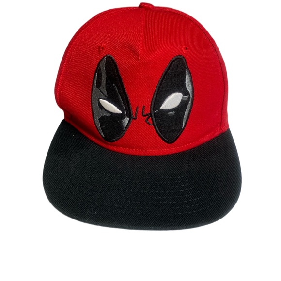 Marvel | Accessories | Deadpool Face Hat W Plastic Adjustable Strap And ...